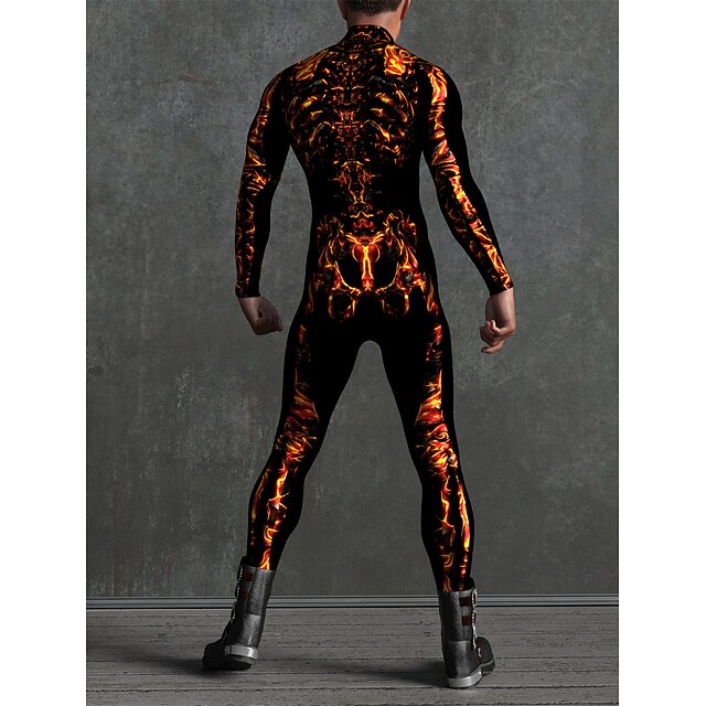 Full Body Suit Cosplay Costume Bodysuits Full Body Catsuit Skeleton ...