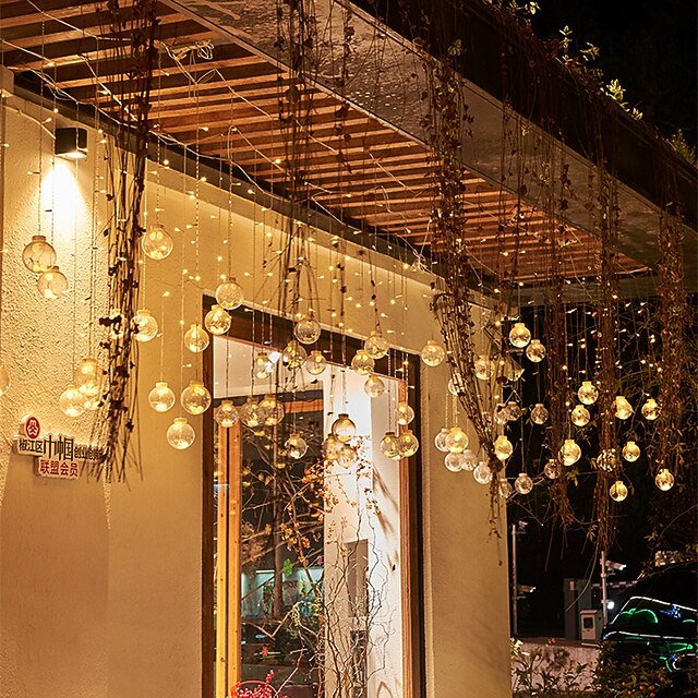 Solar Power Led Wishing Ball String Light Fairy Flexible Copper Wire ...