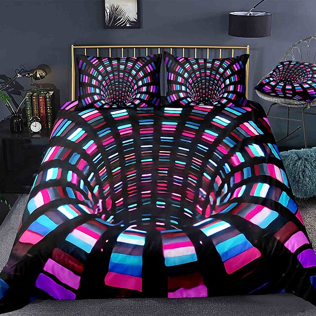 3D Vortex 3-Piece Duvet Cover Set Hotel Bedding Sets Comforter Cover ...