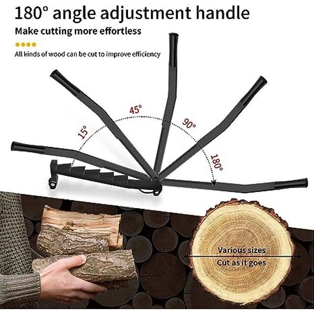 Wall Mounted Kindling Splitter Log Splitter Portable Metal Manual Fire ...