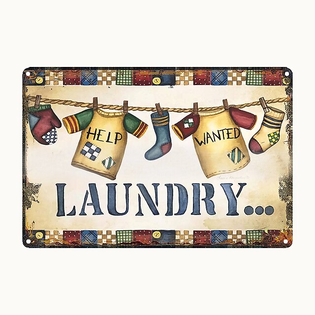 1pc Retro Metal Tin Sign Words Tin Sign Vintage Kitchen Signs Wall ...