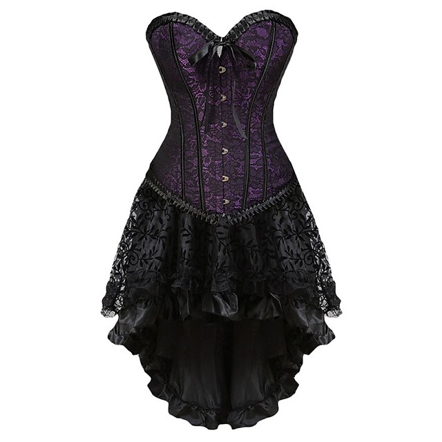 Retro Vintage Sexy Rococo Punk And Gothic Renaissance Dress Overbust