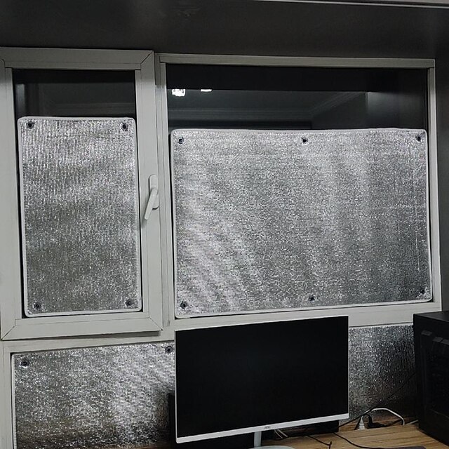 Window Sun Shade Film Home Sunshade Protector Pad Aluminum Foil Anti-UV ...