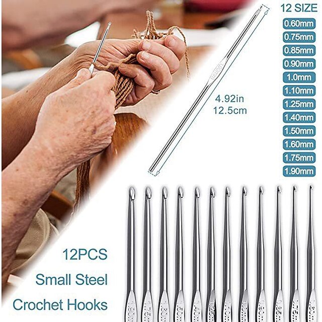 58PCS Crochet Kit Beginners Crochet Set with Crochet Yarn, Portable ...