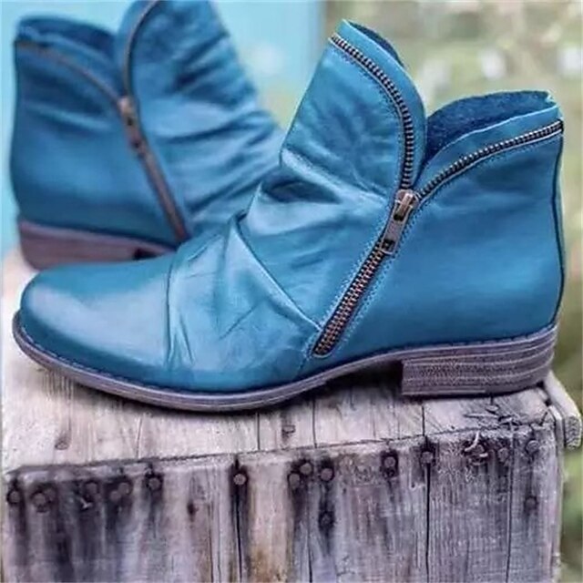 Women's Boots Plus Size Outdoor Daily Solid Color Booties Ankle Boots ...
