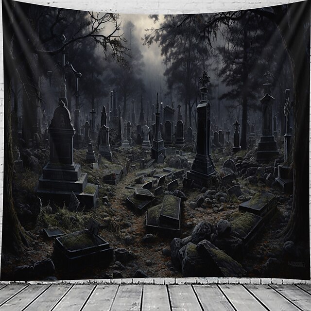 Graveyard Hanging Tapestry Wall Art Large Tapestry Mural Decor ...
