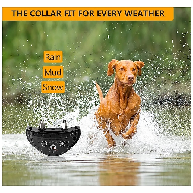 Pack of 3 Dog Bark Collar Barking Training Collar Waterproof ...