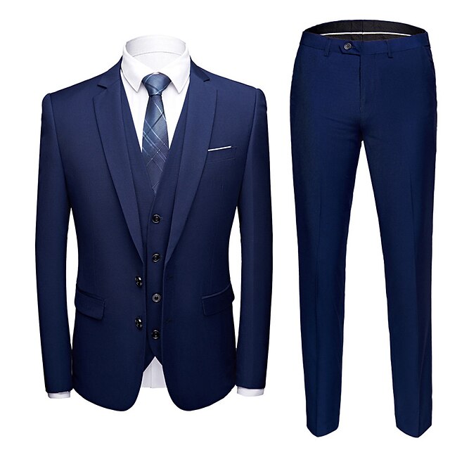 Men's Set Suits Blazer Business Formal Evening Wedding Party Top ...