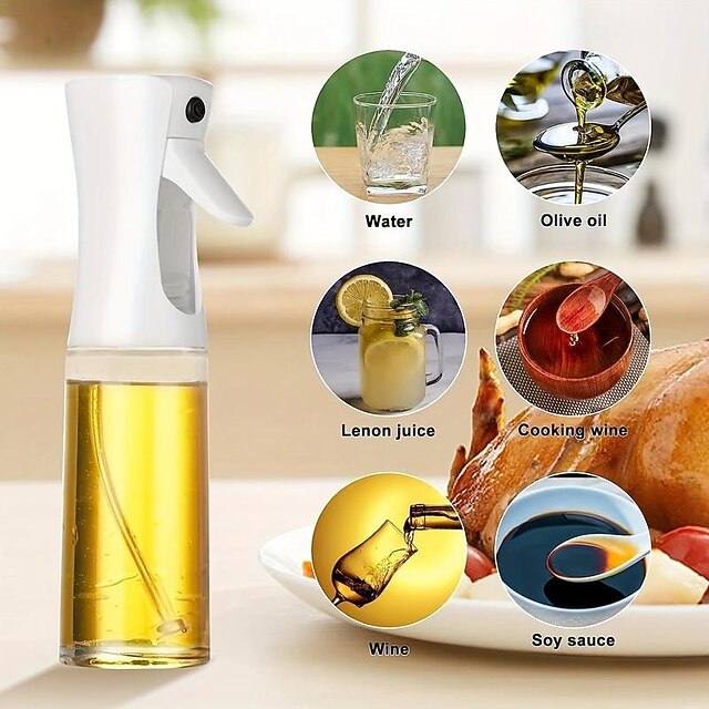 1pc, Baking Oil Sprayer Bottle, Cooking Oil Dispenser, 200ML/300Ml PET ...