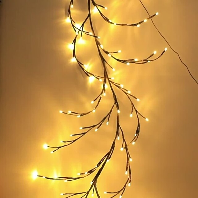 Elegant Wedding Reception Party Bendable Willow Vine Lights 8 Modes for ...