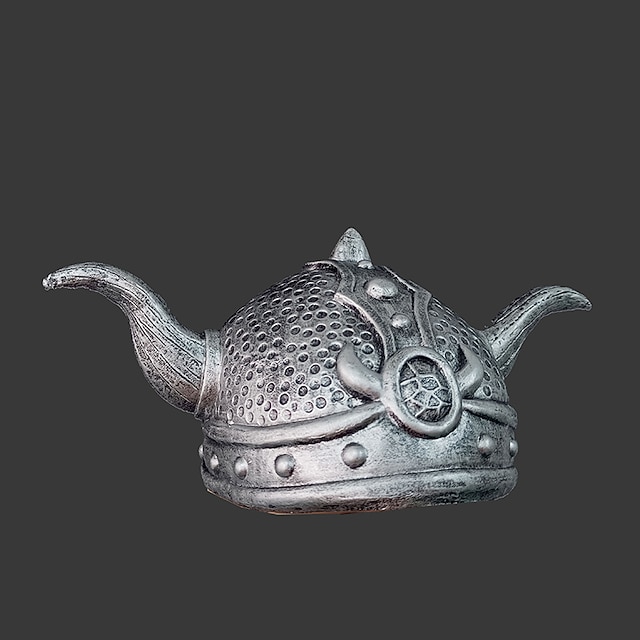 Retro Vintage Medieval Renaissance Hat Armor Horned Helmet Viking Fancy ...