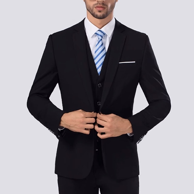 Men's Set Cocktail Attire Blazer Business Formal Evening Wedding Party ...