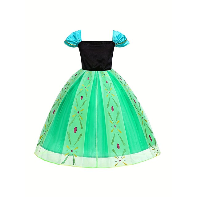 Snow Queen Frosty Fairytale Princess Anna Flower Girl Dress Theme Party ...