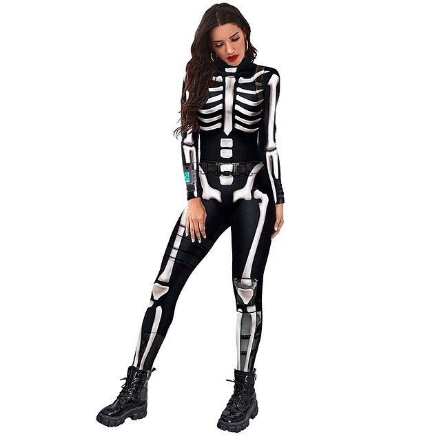 Carnival Costume Full Body Suit 2026 Skeleton Skull Carnival Cosplay ...