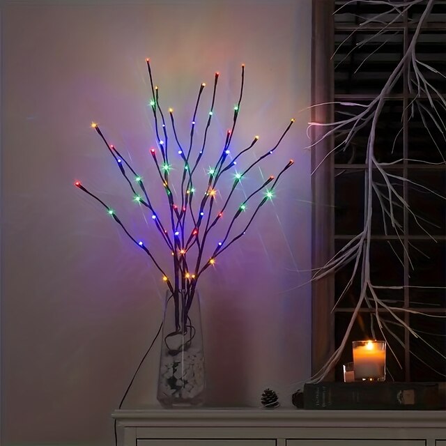 Warm White Led Branch Light, Battery Operated Lighted Branches Vase ...