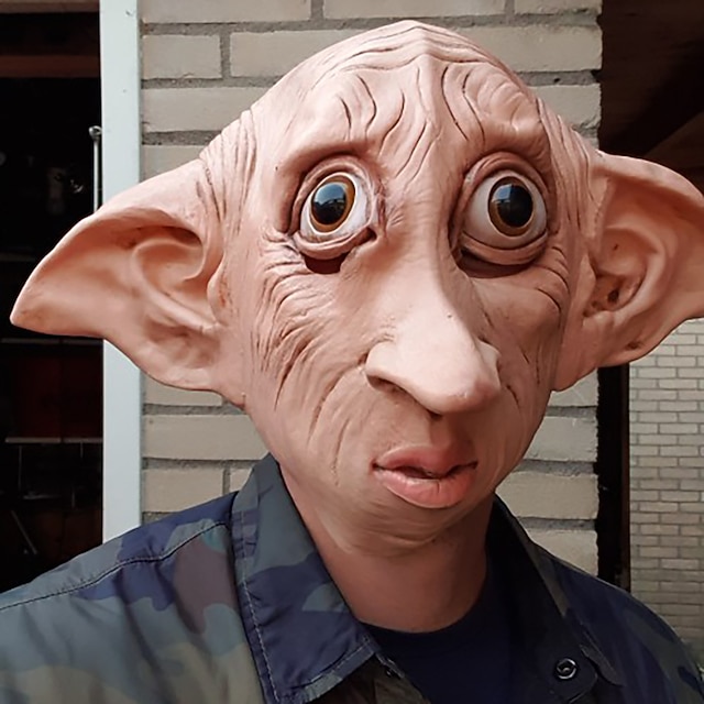 Halloween Harry Potter Dobby Mask Latex Magic World Elf Dobby House ...