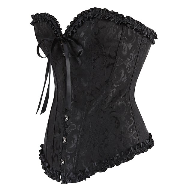 Rococo Overbust Corset Masquerade Overbust Corset Cosplay Jacquard ...