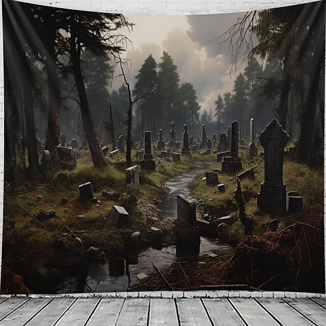 Graveyard Hanging Tapestry Wall Art Large Tapestry Mural Decor ...