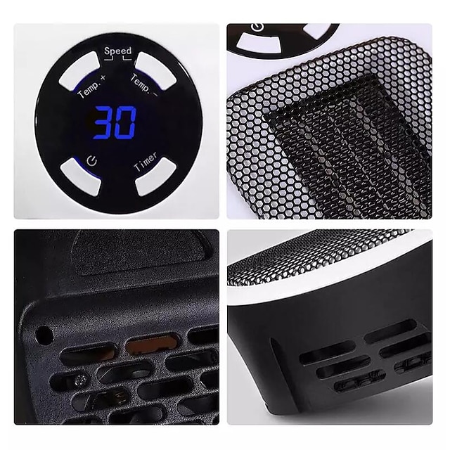 Wall Space Heater, Portable Electric Heater with Programmable ...