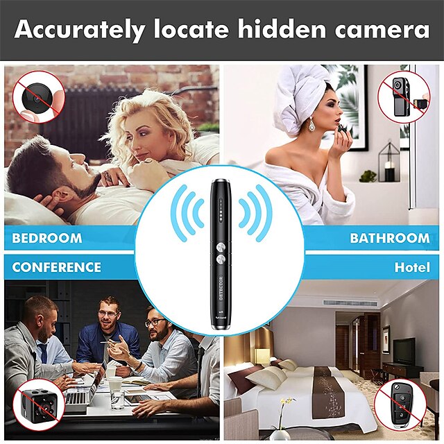 GPS Signal Finder Wireless Camera Mini Bug Anti-spyware Device Wiretap ...