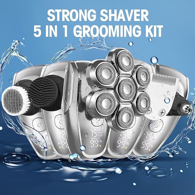 7D Head Shaver 5 in 1 Bald Head Shavers for Men Head Electric Razor ...