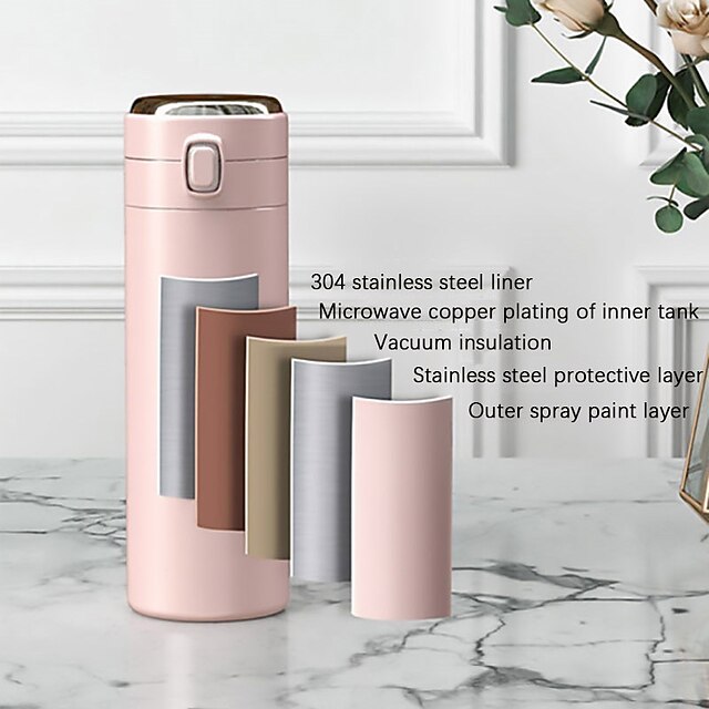Smart Thermos Mug Mini Stainless Steel Thermos Cup Portable Leak Proof ...