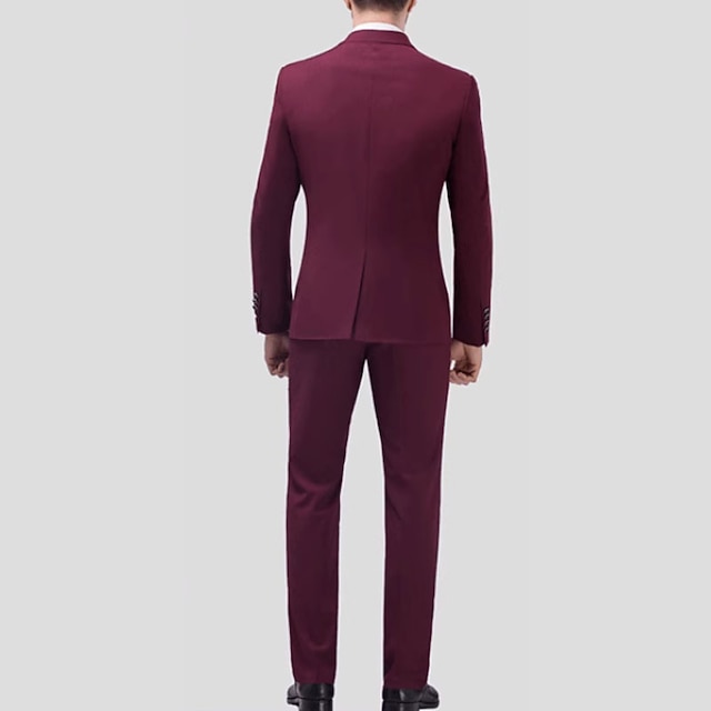 Men's Set Cocktail Attire Blazer Business Formal Evening Wedding Party ...