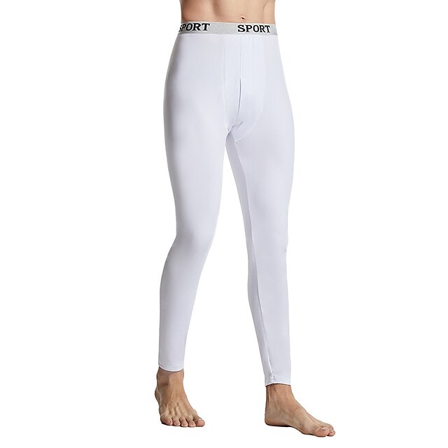 Men's Long Johns Thermal Underwear Thermal Pants Plain Stylish Casual ...