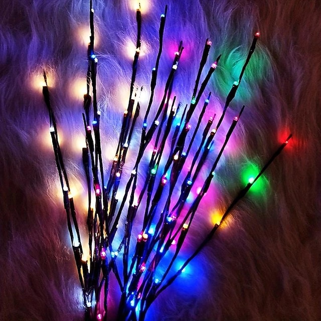 Warm White Led Branch Light, Battery Operated Lighted Branches Vase ...