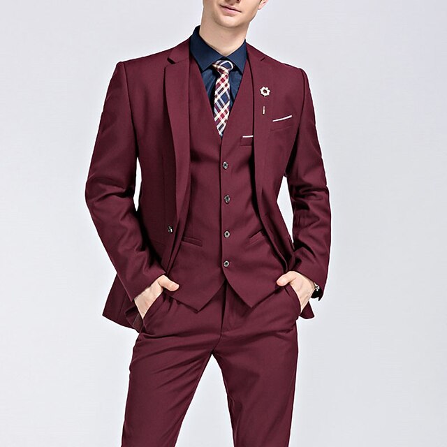 Men's Set Cocktail Attire Blazer Business Formal Evening Wedding Party ...