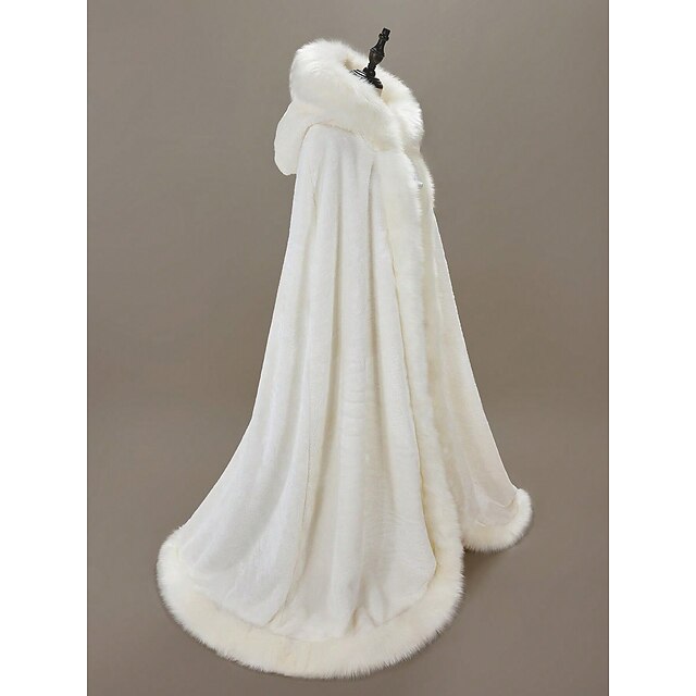 Cape Elegant Keep Warm Sleeveless Polyester Wedding Wraps With Pure ...