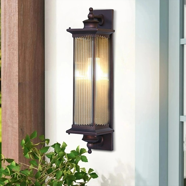 Outdoor Wall Lamp Retro Waterproof IP65 Wall Mounted Lamp Anti Rust ...