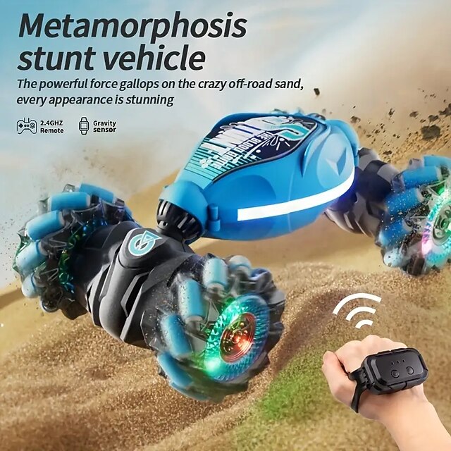 4WD Gesture Sensor Toy Car Double-Side Rotation Off-Road Vehicle360 ...