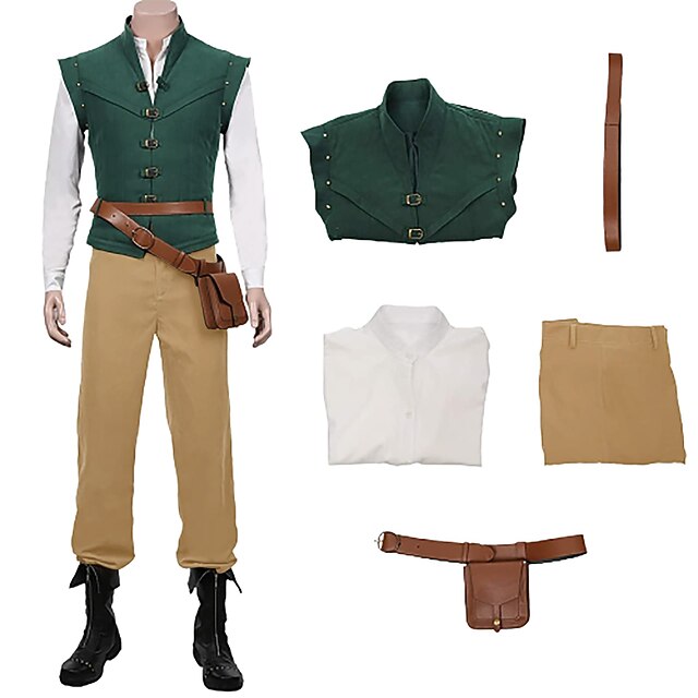 Tangled Flynn Rider Costume Adult Mens Halloween Costume Prince Costume ...