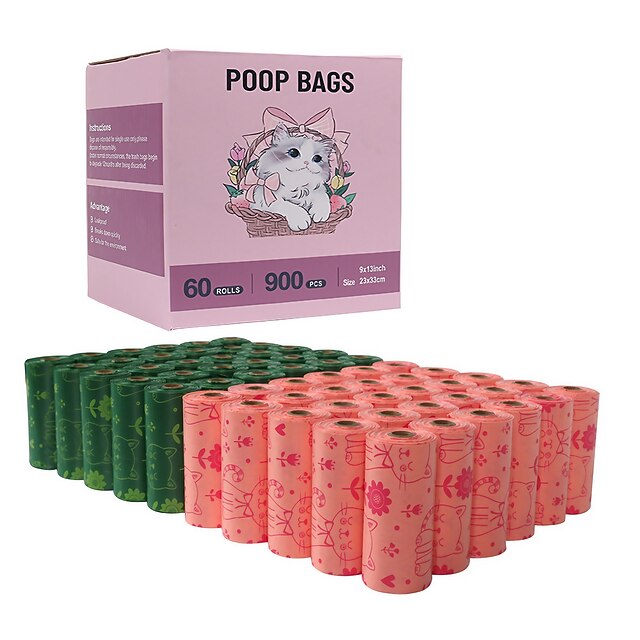 Pet Garbage Bags Corn Starch Biodegradable Dog Manure Bags Compostable ...