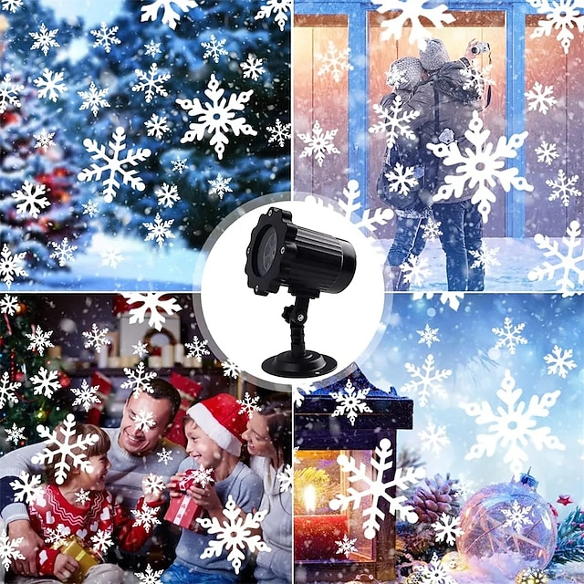 Christmas Projector Lights Outdoor, Holiday Snow Projector with ...