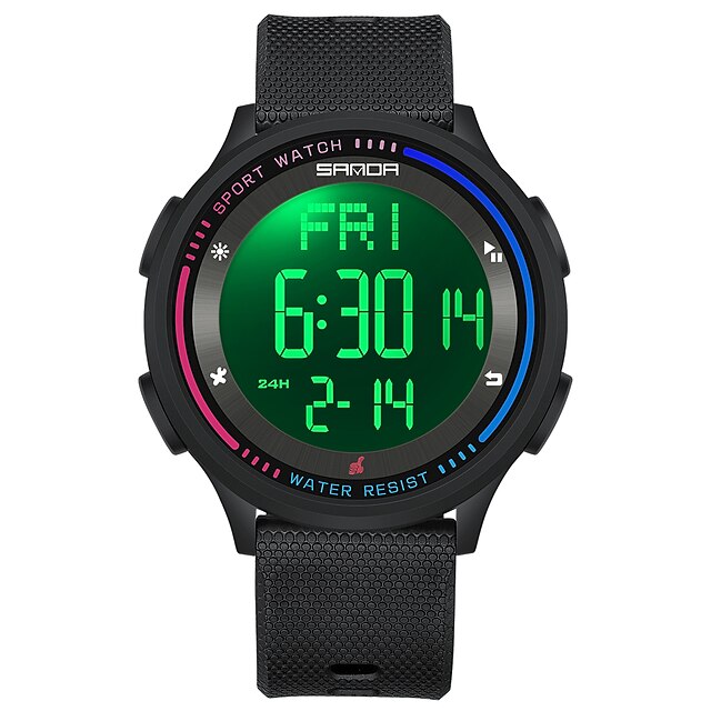 SANDA 6158 Men LED Digital Military Watch Man Sports Watches Outdoor ...