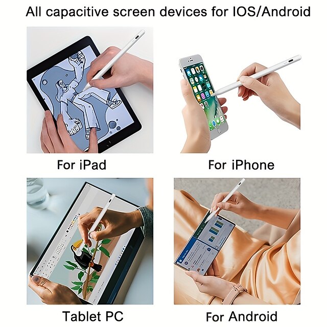 Stylus Pen Perfect For Phone Tablet Writing Drawing For Android IOS ...