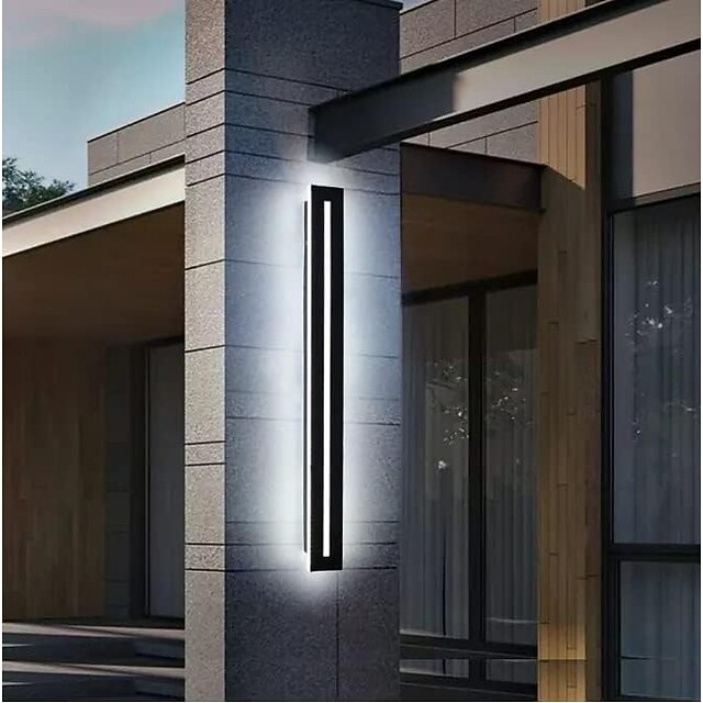 Modern LED Wall Light, Indoor/Outdoor IP65 Waterproof Garden Light40/60 ...