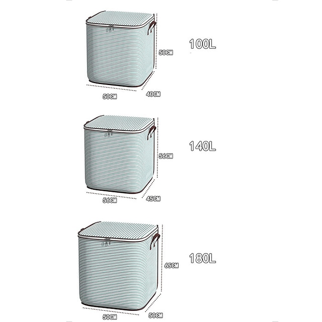 Quilt Storage Box With Handlr, Large Capacity Moving Packing Bag With ...