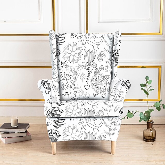 Spandex Armchair Cover for Strandmon Chair, anti-Scratch Stretch ...