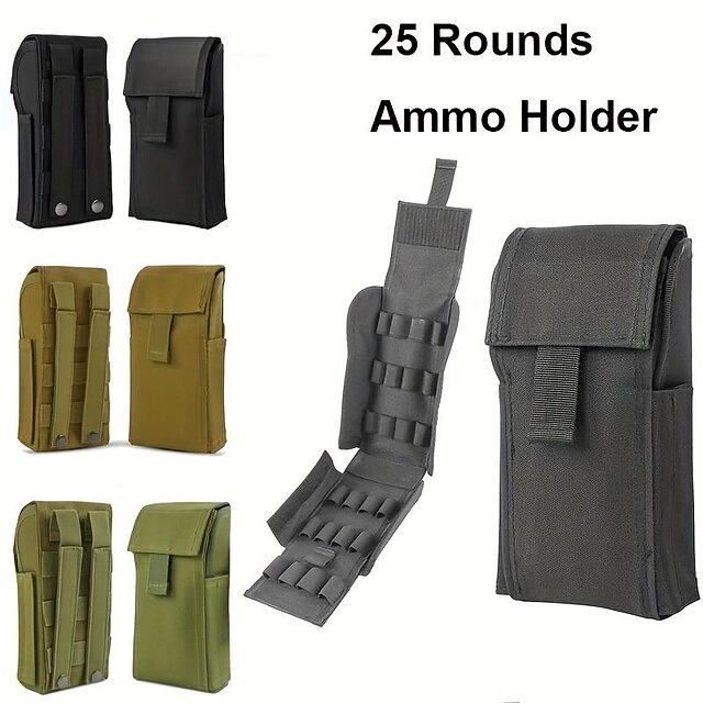 25-Round 12-Gauge Ammo Holder: The Ultimate Tactical Shell Magazine ...