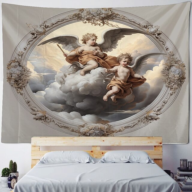 Renaissance Angel Hanging Tapestry Wall Art Large Tapestry Mural Decor ...