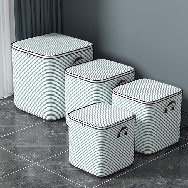 Quilt Storage Box With Handlr, Large Capacity Moving Packing Bag With ...