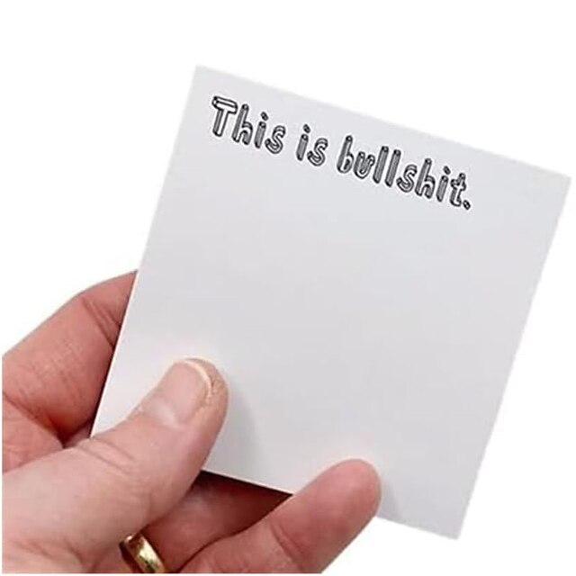 Funny Sticky Note Gift, What The Fucks Sticky Notepad Novelty Notepads ...