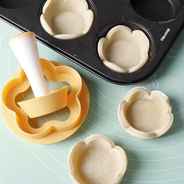 2pcs Flower Pastry Cutter and Tart Tamper Set - Perfect for Baking ...