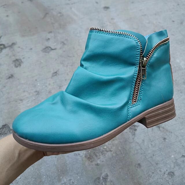 Women's Boots Plus Size Outdoor Daily Solid Color Booties Ankle Boots ...