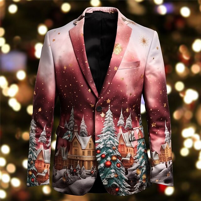 Business Men's Coat Blazer Work Wear to work Going out Fall & Winter ...