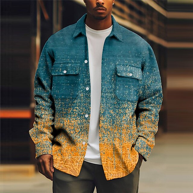 Tribal Gradient Ramp Bandana Print Vintage Tribal Men's Shirt Shirt ...