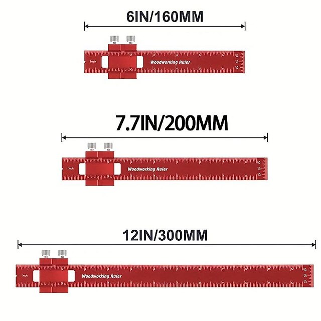 Upgrade Your Woodworking with this Precision Pocket Ruler: Aluminum ...